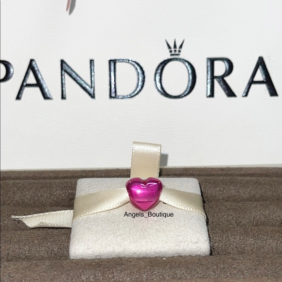 Pandora | Jewelry | New Pandora Metallic Pink Heart | Poshmark